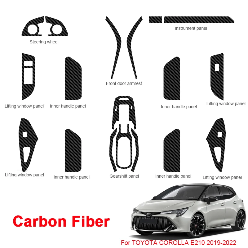 For Toyota Corolla E210 2019-2022 Car Interior Sticker Lifting Window ...
