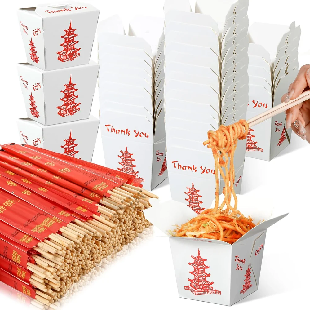 Pagoda-Chinese-Takeout-Box-with-Wire-Handle-Food-Storage-Container ...