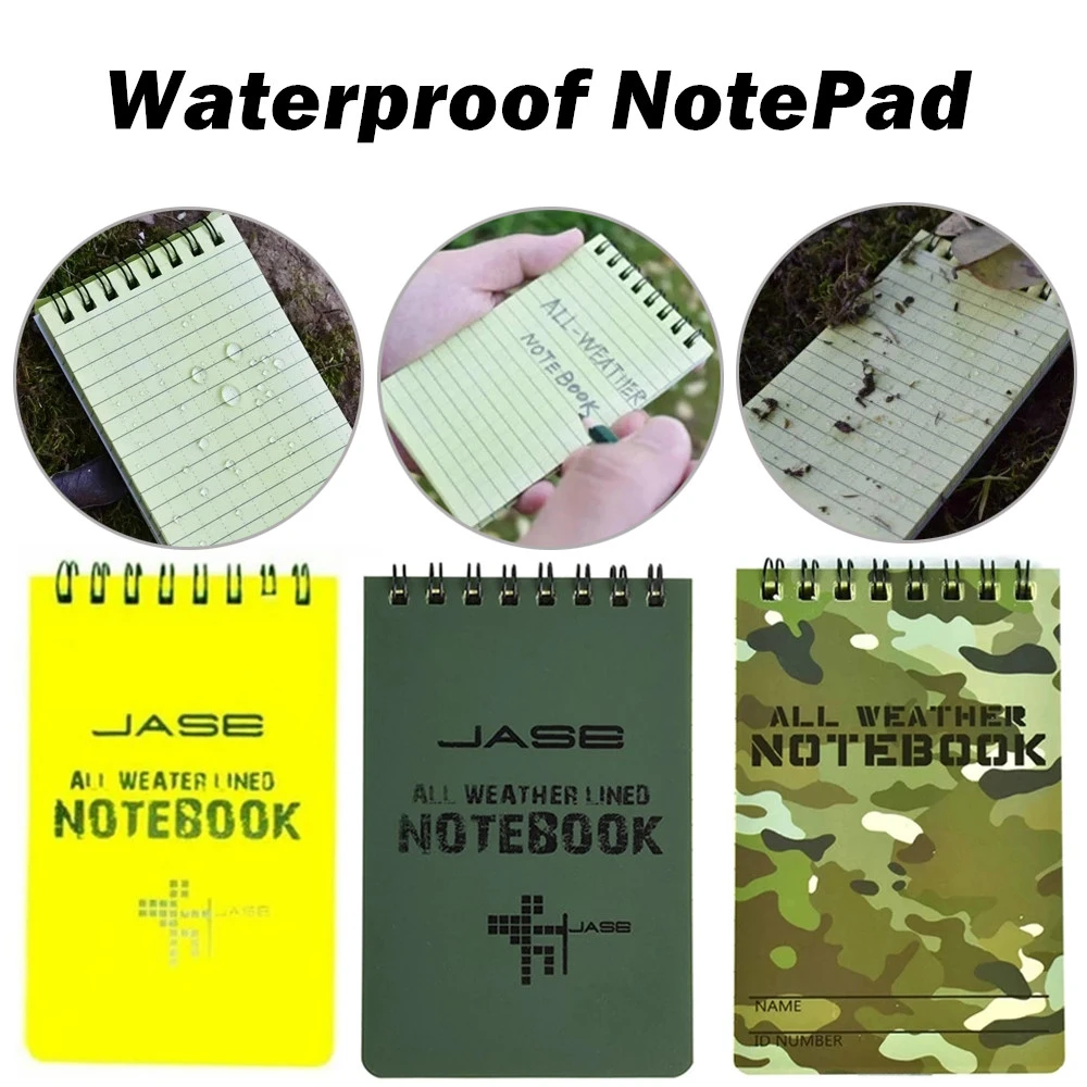Waterproof Notepad Mini Notebook Outdoor Camping Writing Paper Tactical ...
