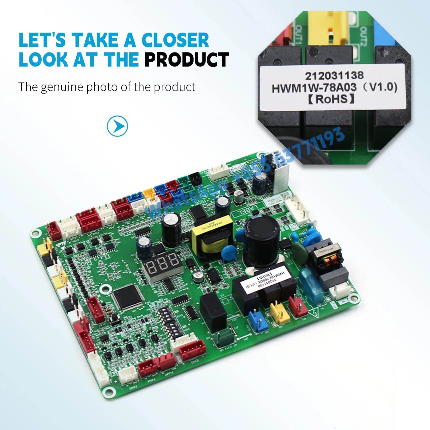 New Printed Circuit Assembly Main 212031138 HWM1W-78A03(V1.0)HVAC VRF ...