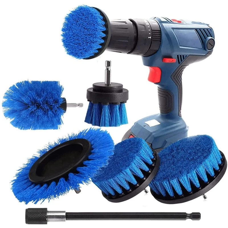 6 Pieces Drill Cleaning Brush, Rotary Cleaning Brush For Drill Car Tile ...
