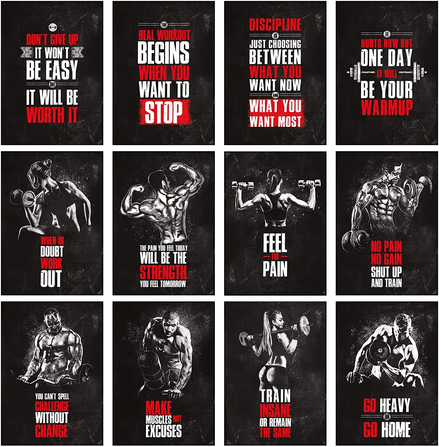 Workout Motivational Posters Quotes