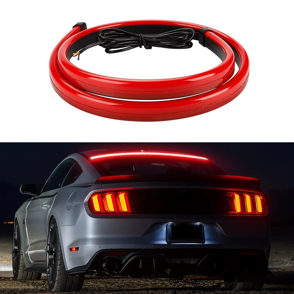 Flexible Car Trunk Tail Brake Lights Waterproof 12V LED Strip High Rear ...