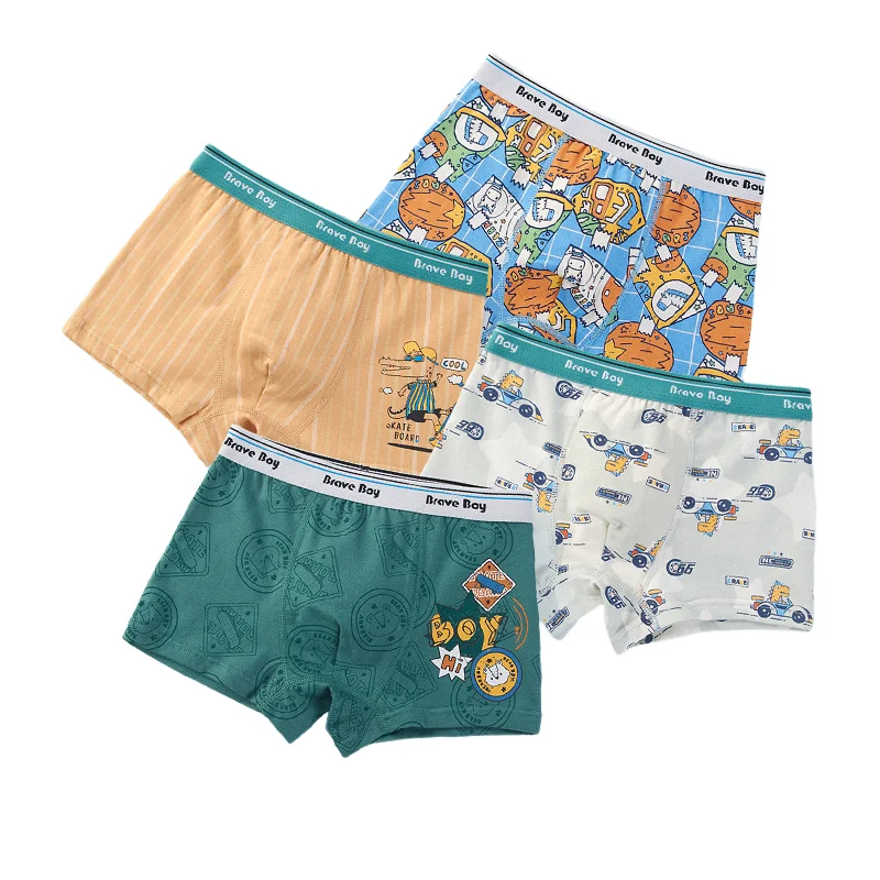 Children-Boy-Briefs-100-Cotton-Soft-Toddler-Cartoon-Pattern-Short ...