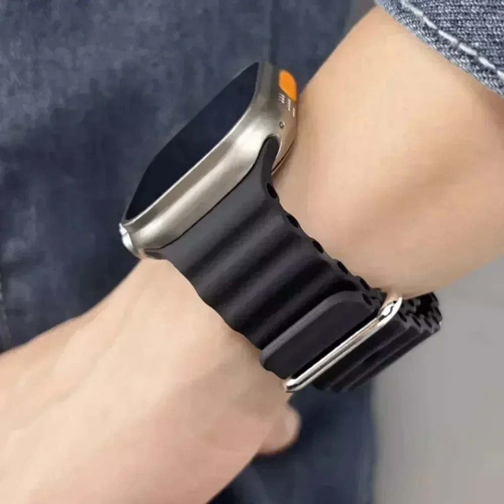 Correa-Oce-nica-para-apple-watch-Ultra-2-correa-de-silicona-de-44mm ...