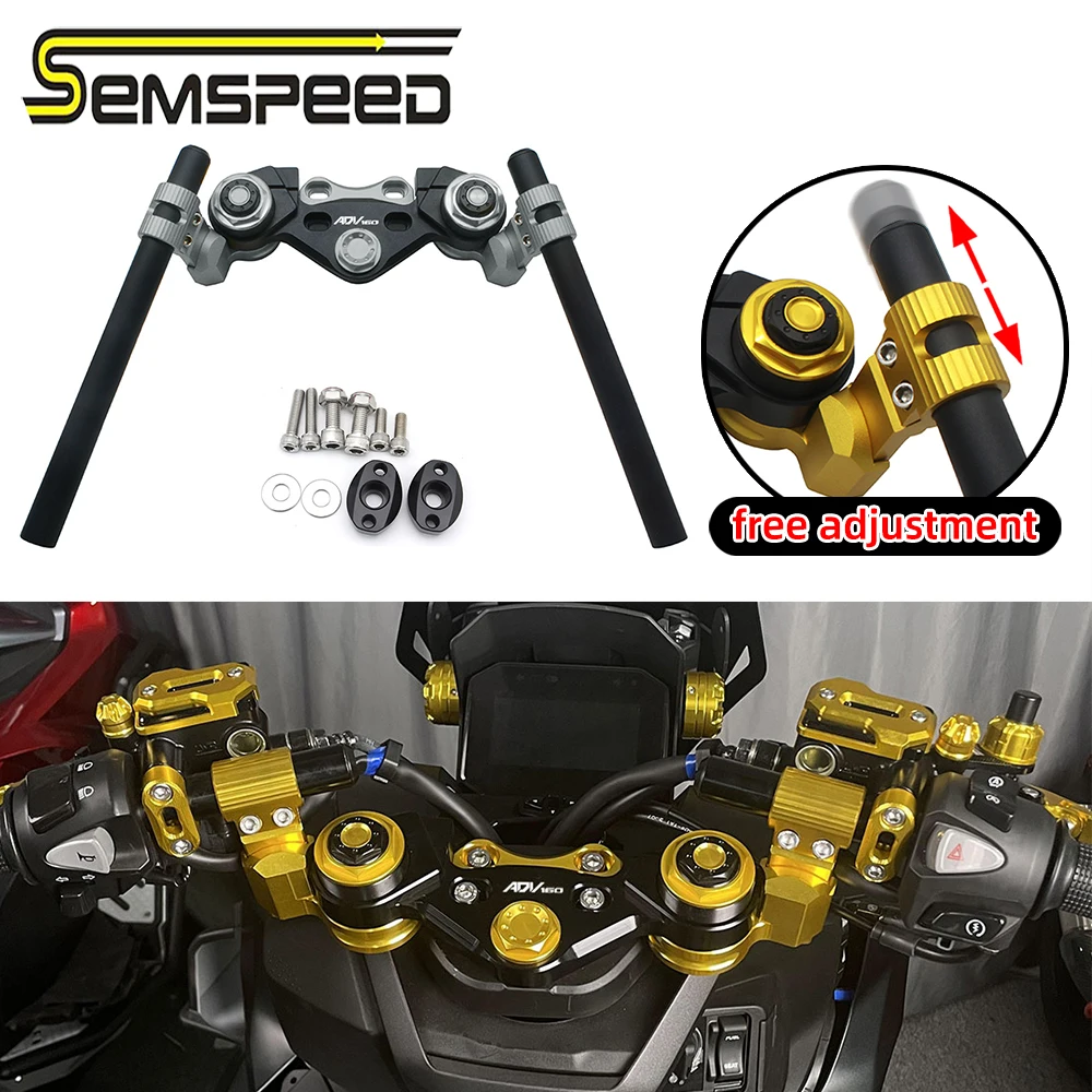Semspeed-ADV160-Handle-Bar-Adjustable-Detachable-Black-Gold-Red-New-CNC ...