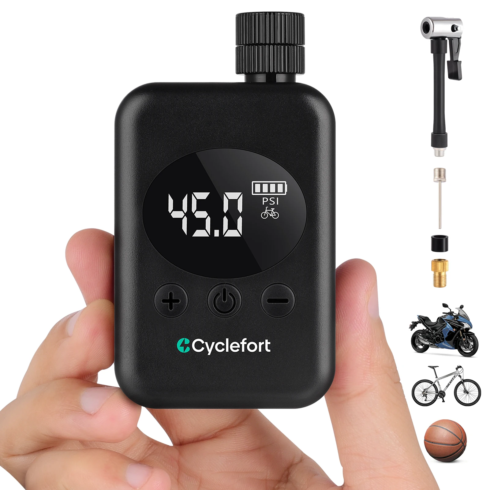 Mini-Bike-Pump-Portable-Tire-Bicycle-Pump-150PSI-Electric-Bike-Air-Pump ...