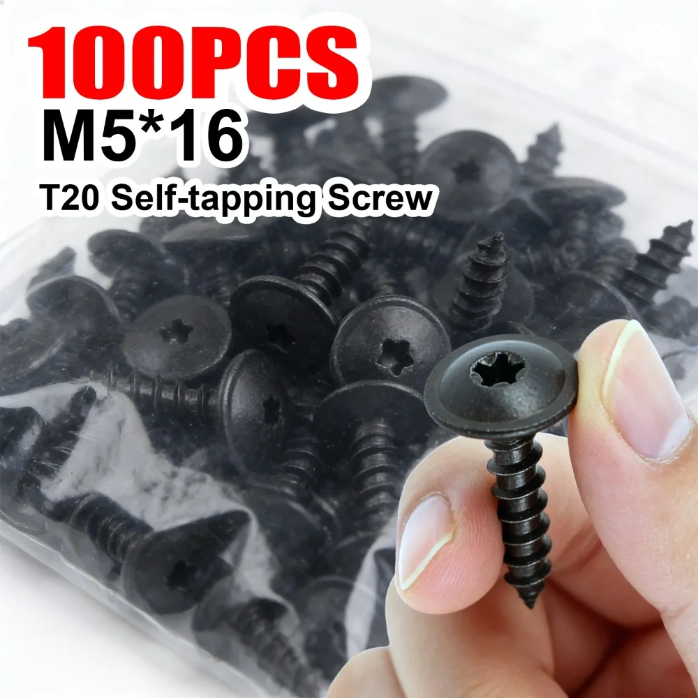 T20 Torx Head Self-Tapping Screw Bolt M5*16 Car Wheel Arch Liner ...