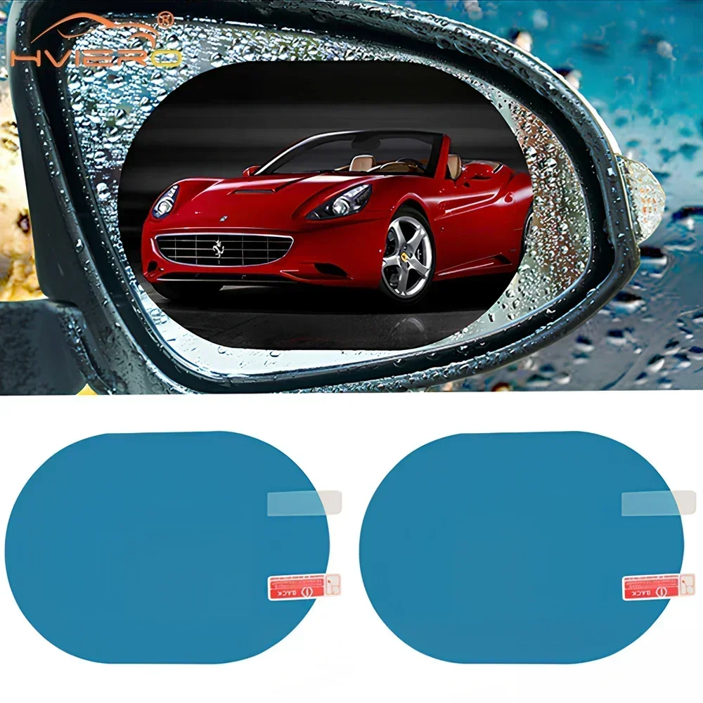 2X-Car-Stickers-Rearview-Mirror-Protection-Against-Rain-Fog-Transparent ...