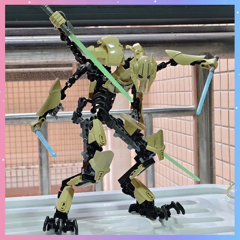 183pcs KSZ714 Star Action Figure Assembly Toy Anime Robot Grievous With ...