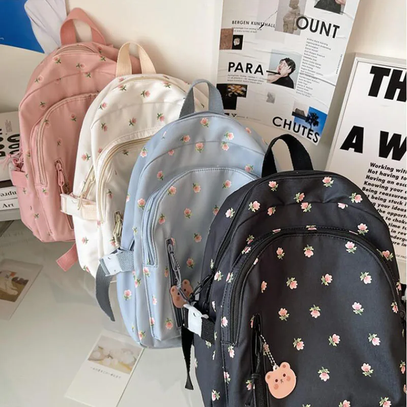 Travel-Backpack-Spring-Backpack-Casual-Floral-Prints-Case-Women ...