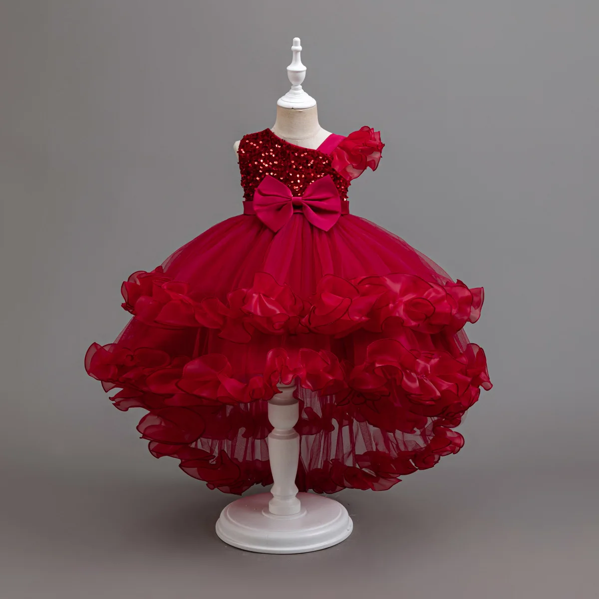 HETISO Childhood Dresses Sequins Tulle Girls' Princess Dress Summer ...