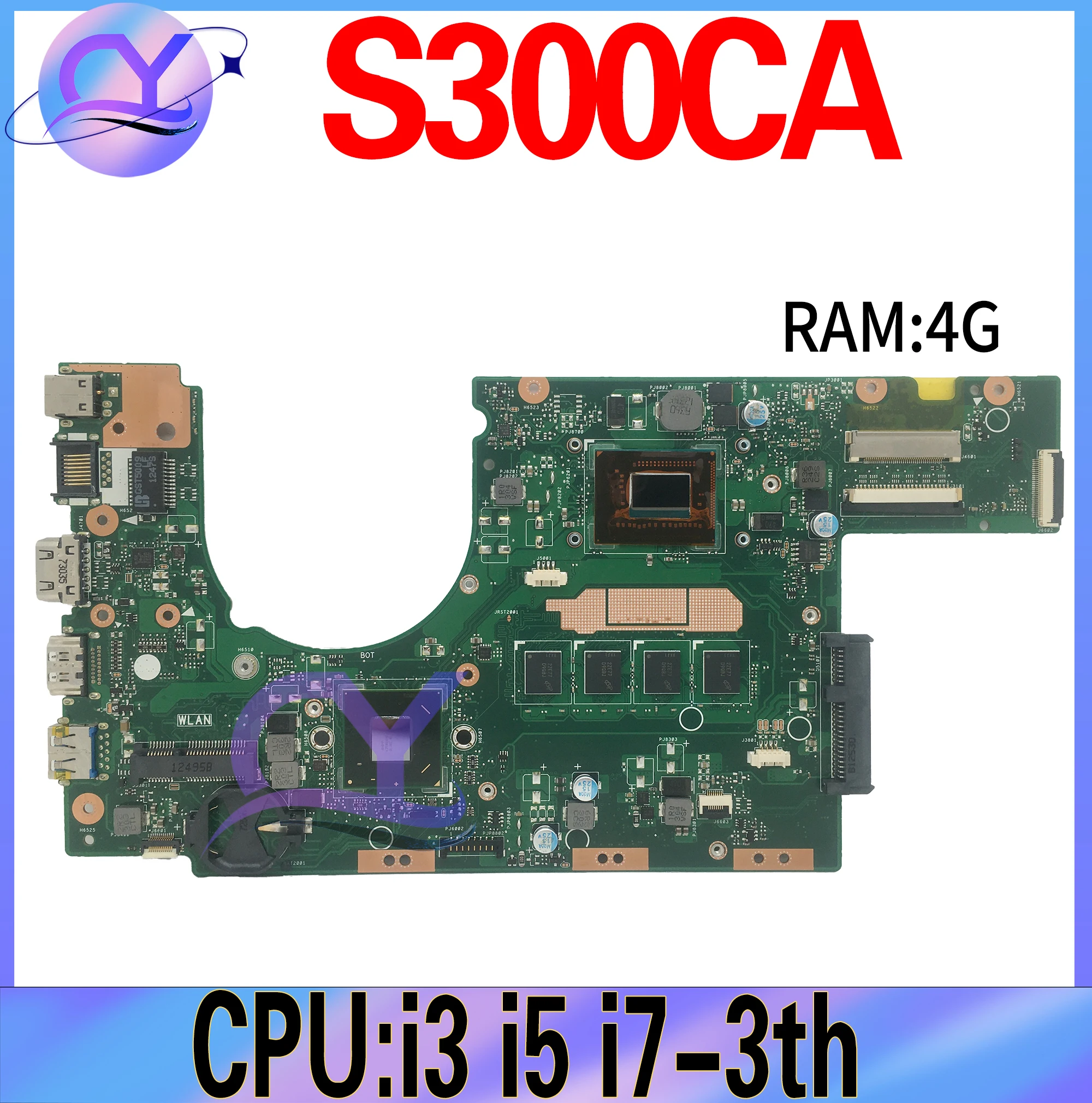 KEFU placa base S300CA para ordenador portátil, para ASUS S300C, S300 ...
