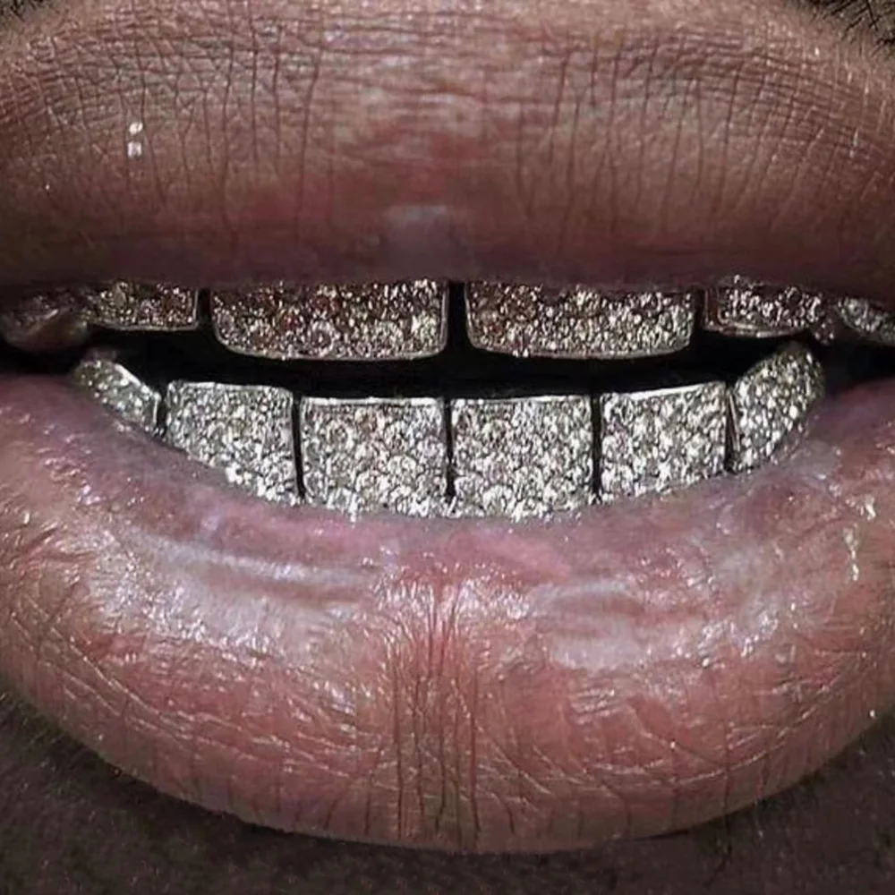 RACHELZ-Hip-Hop-Shiny-Micro-Paved-Zircon-Teeth-Grillz-Fangs-14K-Gold ...