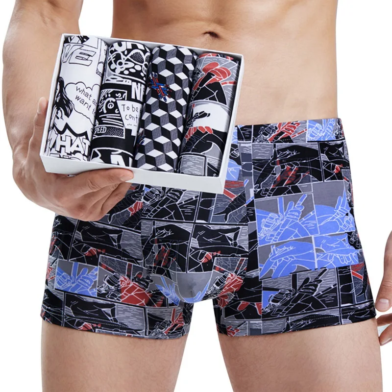 Bóxer de seda de hielo para hombre, ropa interior fina y suelta ...