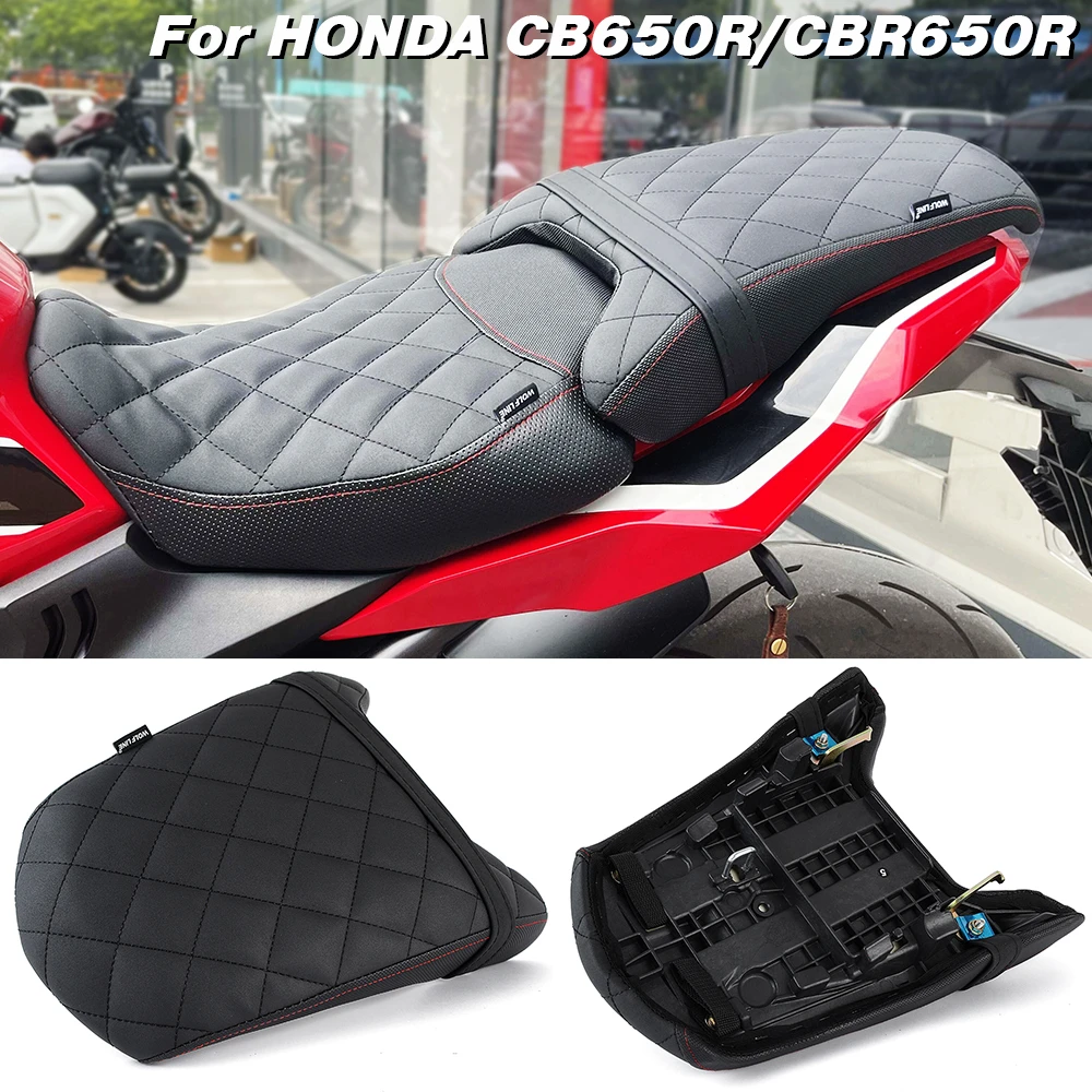 Motorcycle-Rear-Pillion-Passenger-Cowl-Seat-Tail-Seat-Pad-Cushion-For ...
