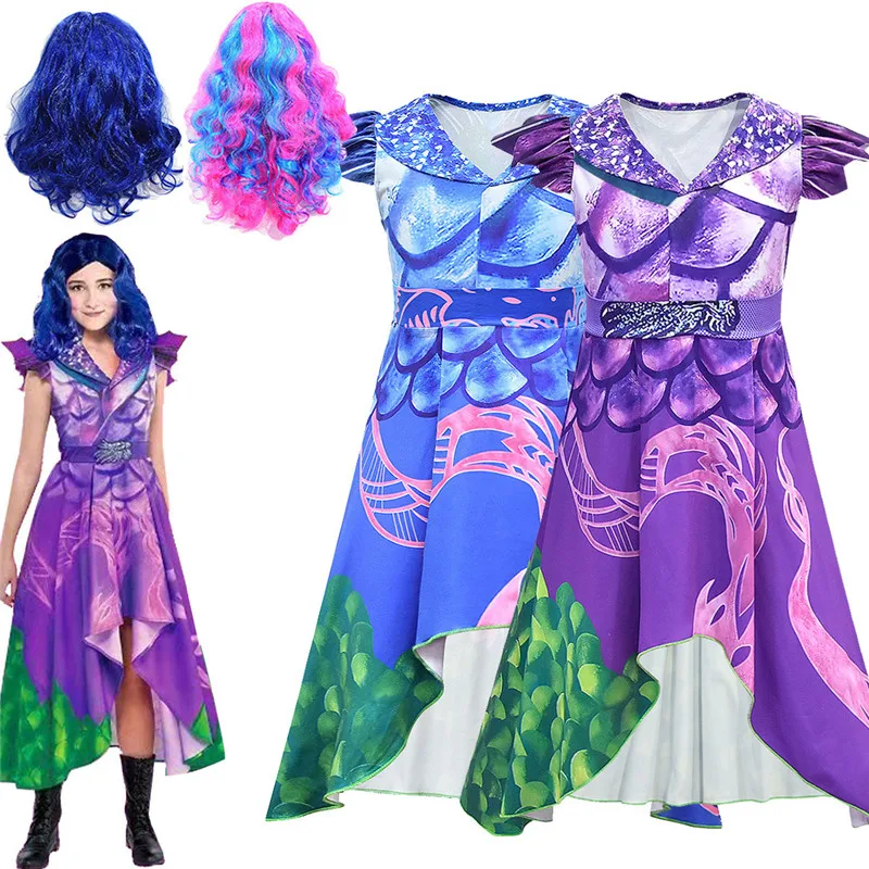 Kids-Descendants-3-Costume-for-Girls-Evie-Mal-Cosplay-Costume-Child ...