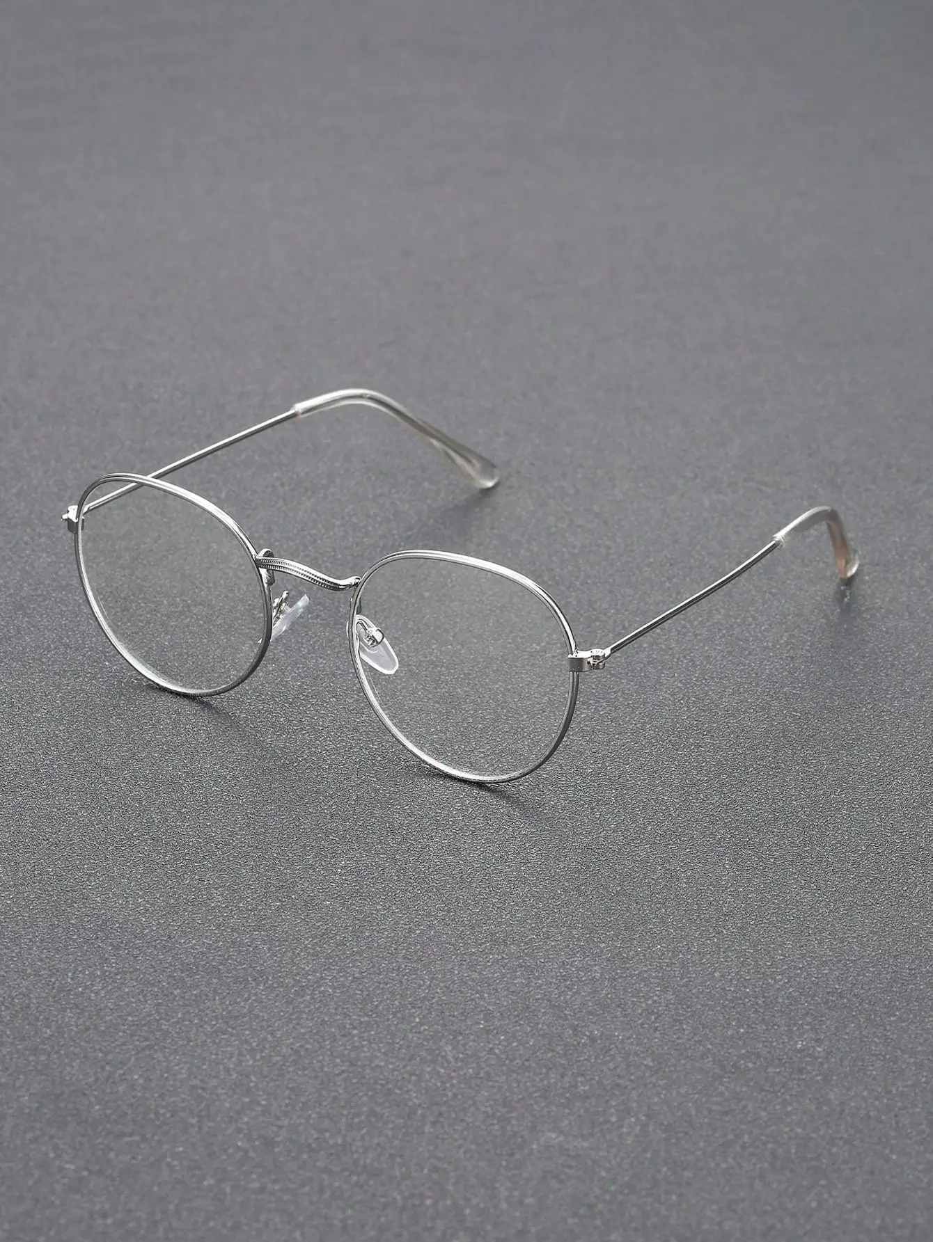 1PC Fashion Round Metal Frame Women Clear Glasses For Men Daily Life ...