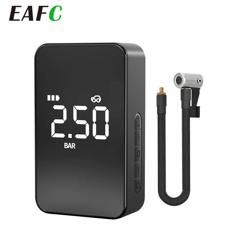 Portable Car Air Pump Air Compressor 150psi 6000mah Power Bank ...