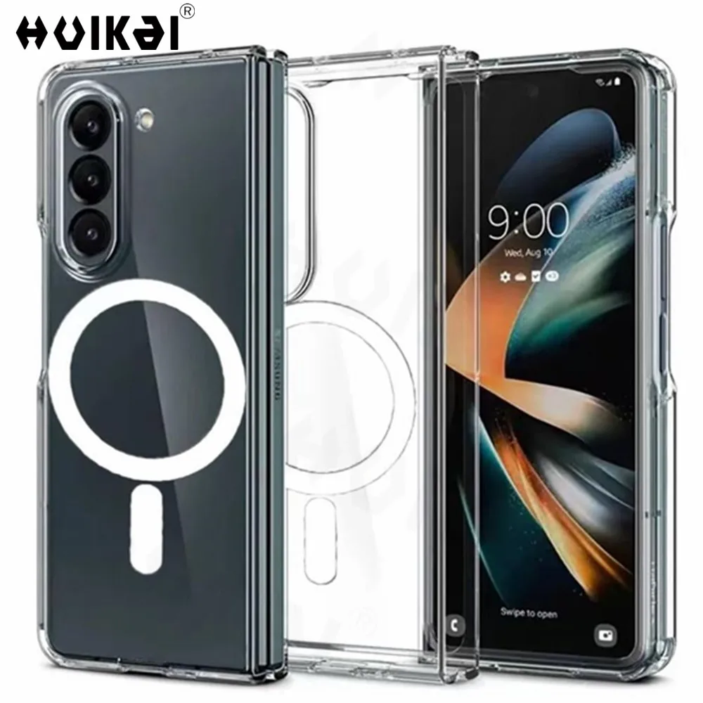 Magnetic Case For Samsung Galaxy Z Fold 5 Z Fold 4 3 Clear MagSafe ...