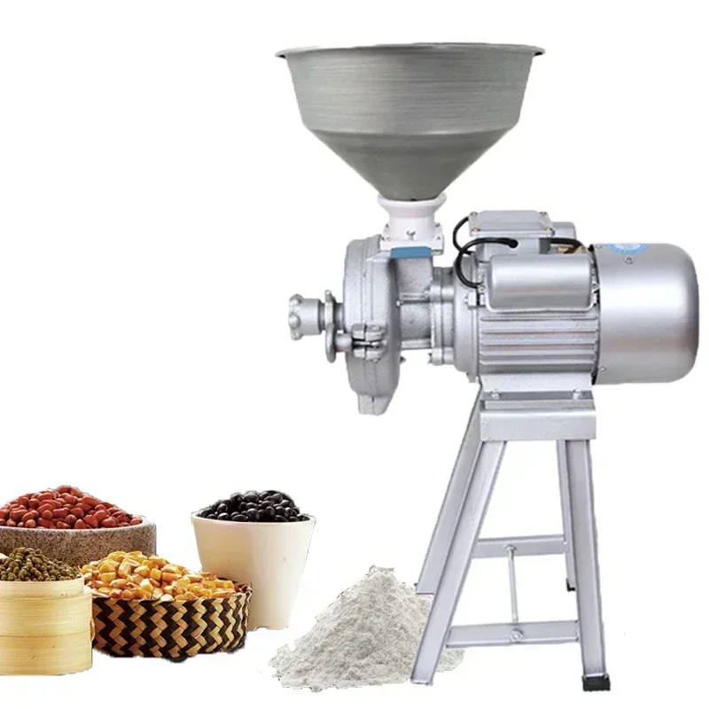 Electric-Grain-Mill-Grinder-Commercial-Grinding-Machine-for-Dry-Grain ...
