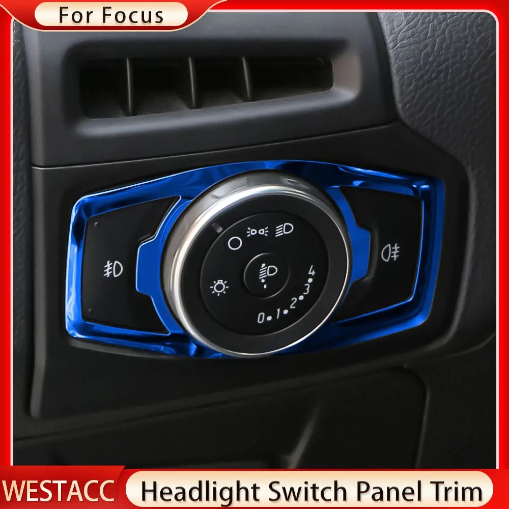 Stainless-Steel-Car-Head-Light-Button-Switch-Panel-Decoration-Cover ...