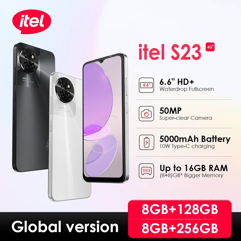 itel-S23-4G-Smartphone-6-6-HD-Waterdrop-Fullscreen-90Hz-High-Refresh ...