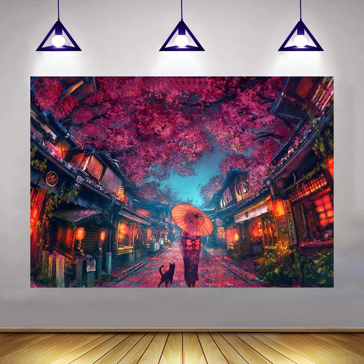 10x6ft Fabric Japanese Kimono Sakura Art Photography Background Party ...