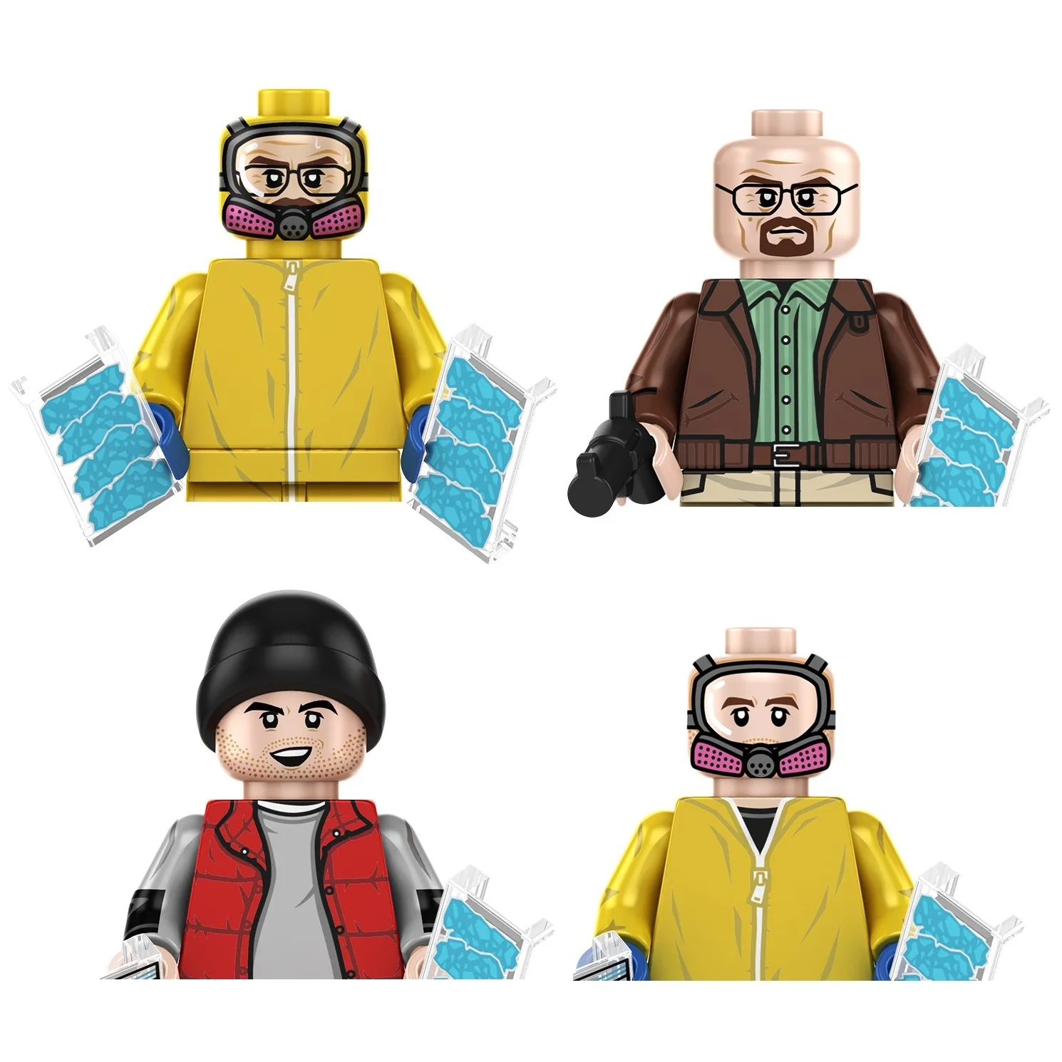 Klocki konstrukcyjne TP1055 Breaking Bad, mini figurki Waltera White'a ...