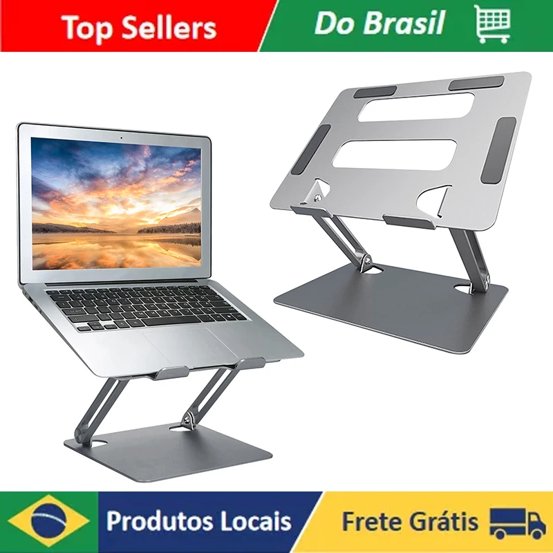 Suporte de Notebook Ergonômico Alumínio dobrável ajustável para ...