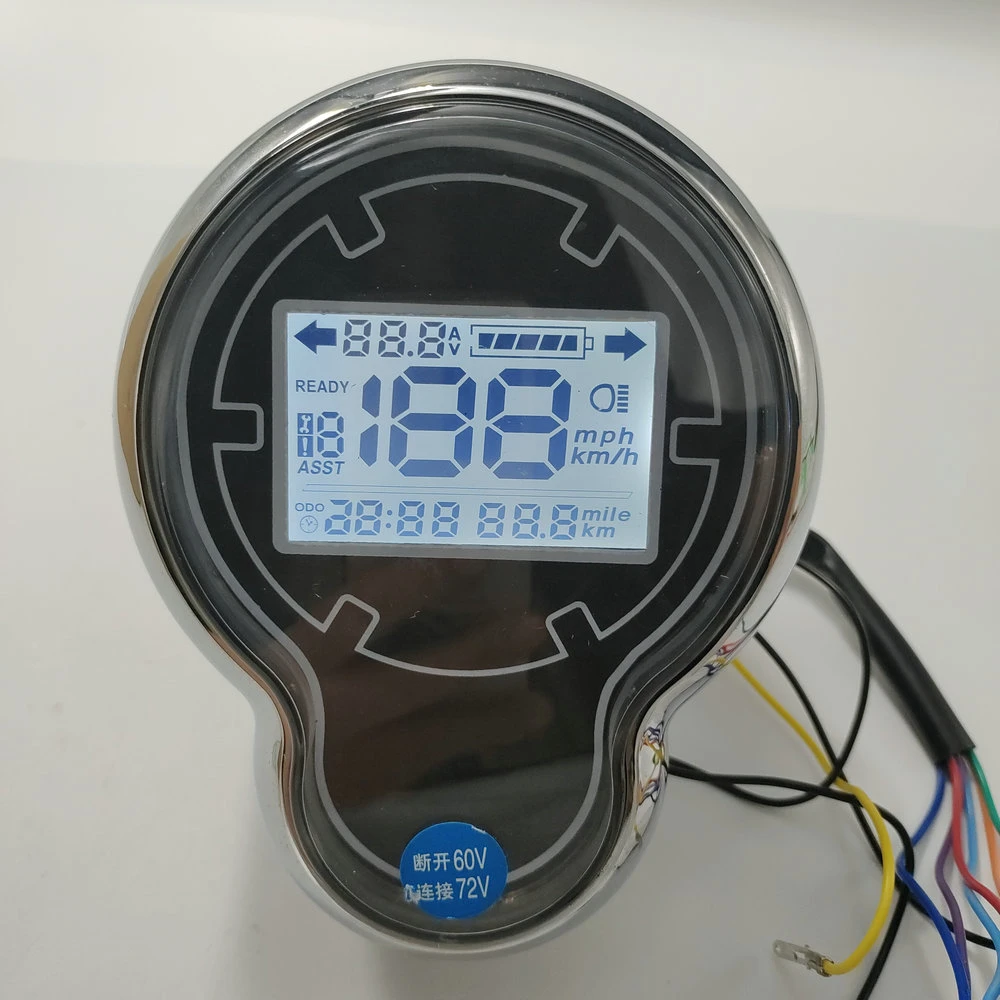 Speed Gauge LCD DISPLAY Battery Level Light Indicator 48v60v72v For ...