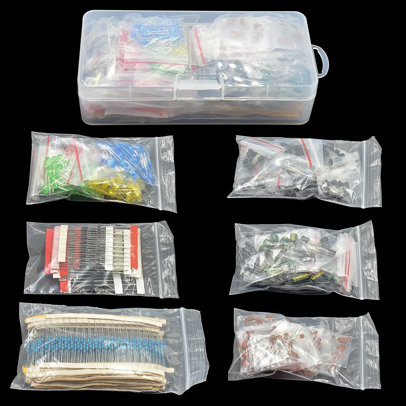Electronic-components-Kits-Metal-film-Resistor-assortment-kit-led ...