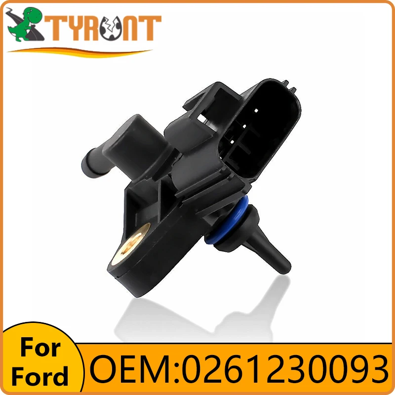 TYRNT Fuel Rail Injection Pressure Sensor 0261230093 3F2Z9G756AA ...