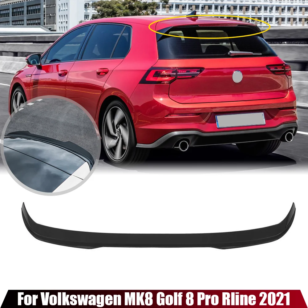 Black / Carbon Look Maxton Style Rear Roof Spoiler Wing For Volkswagen ...