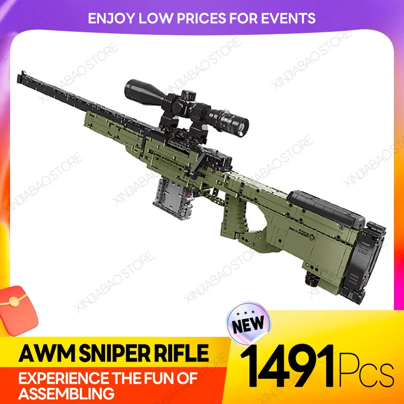 City Awm Pubg 저격 소총, 무기, 경쟁 버전, 이에고, 군사 코스프레, 빌딩 블록, 어린이 완구와 호환 가능 ...