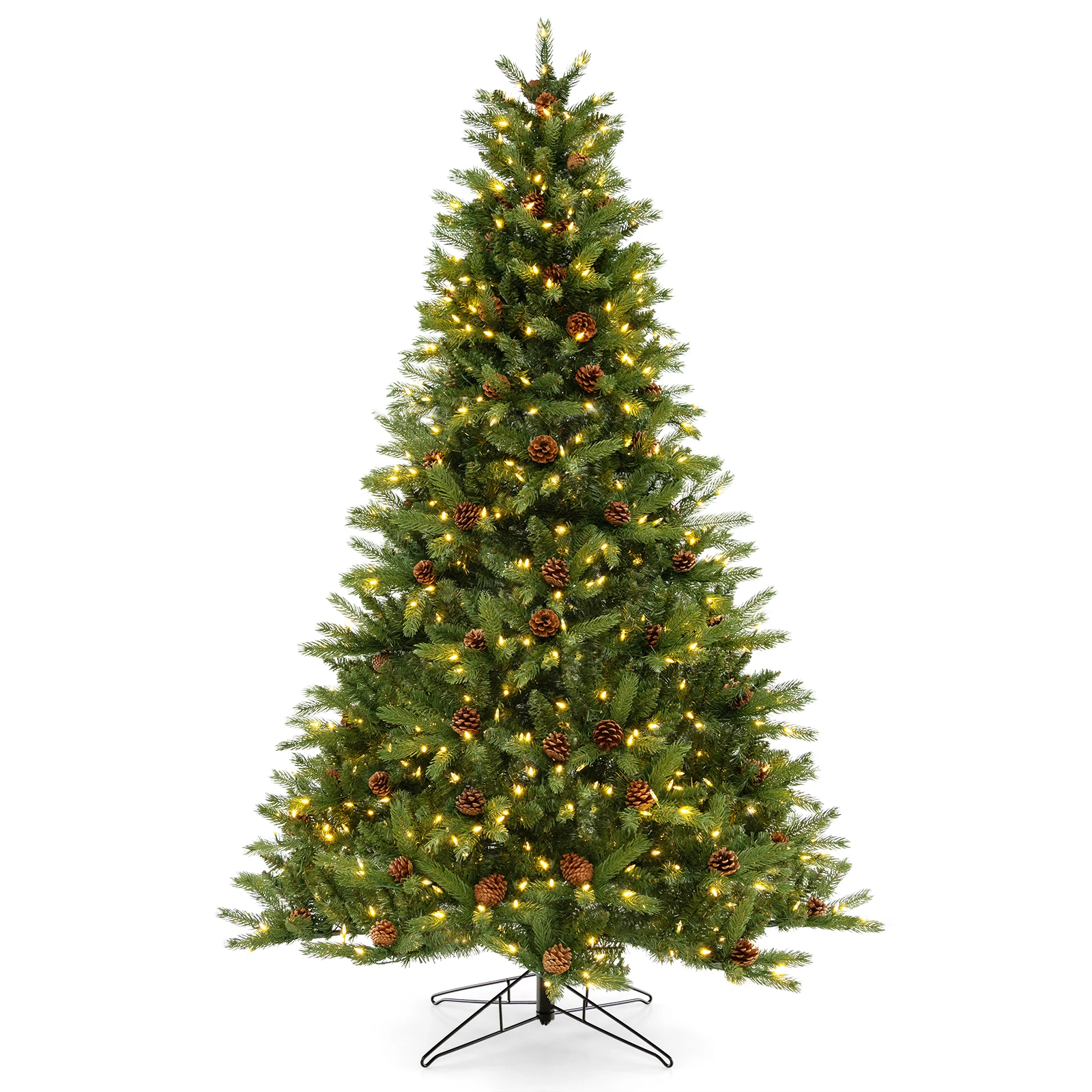 7-FT-Pre-Lit-Christmas-Tree-3-Minute-Quick-Shape-w-Quick-Power ...