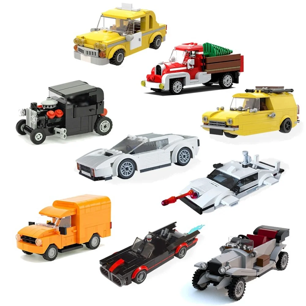 MOC-A-Variety-Of-Mini-Car-Building-Blocks-Set-Model-Policemen-Car ...