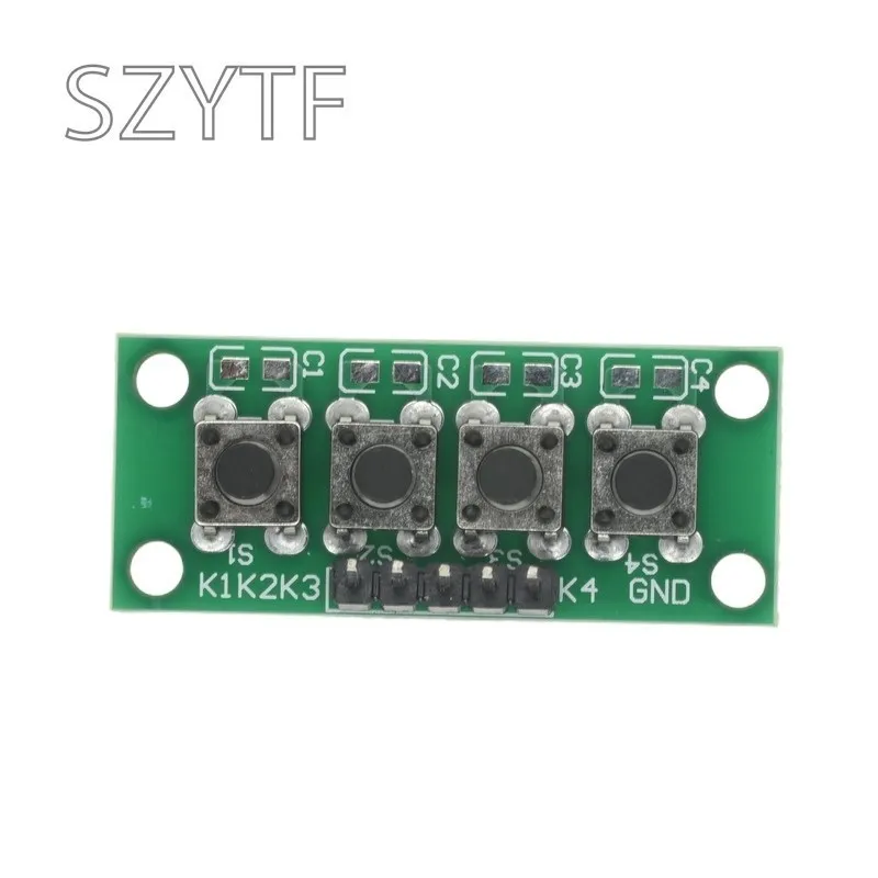 DIY-Kit-1x4-4-Independent-Key-Button-Keypad-Keyboard-Module-Mcu-For ...