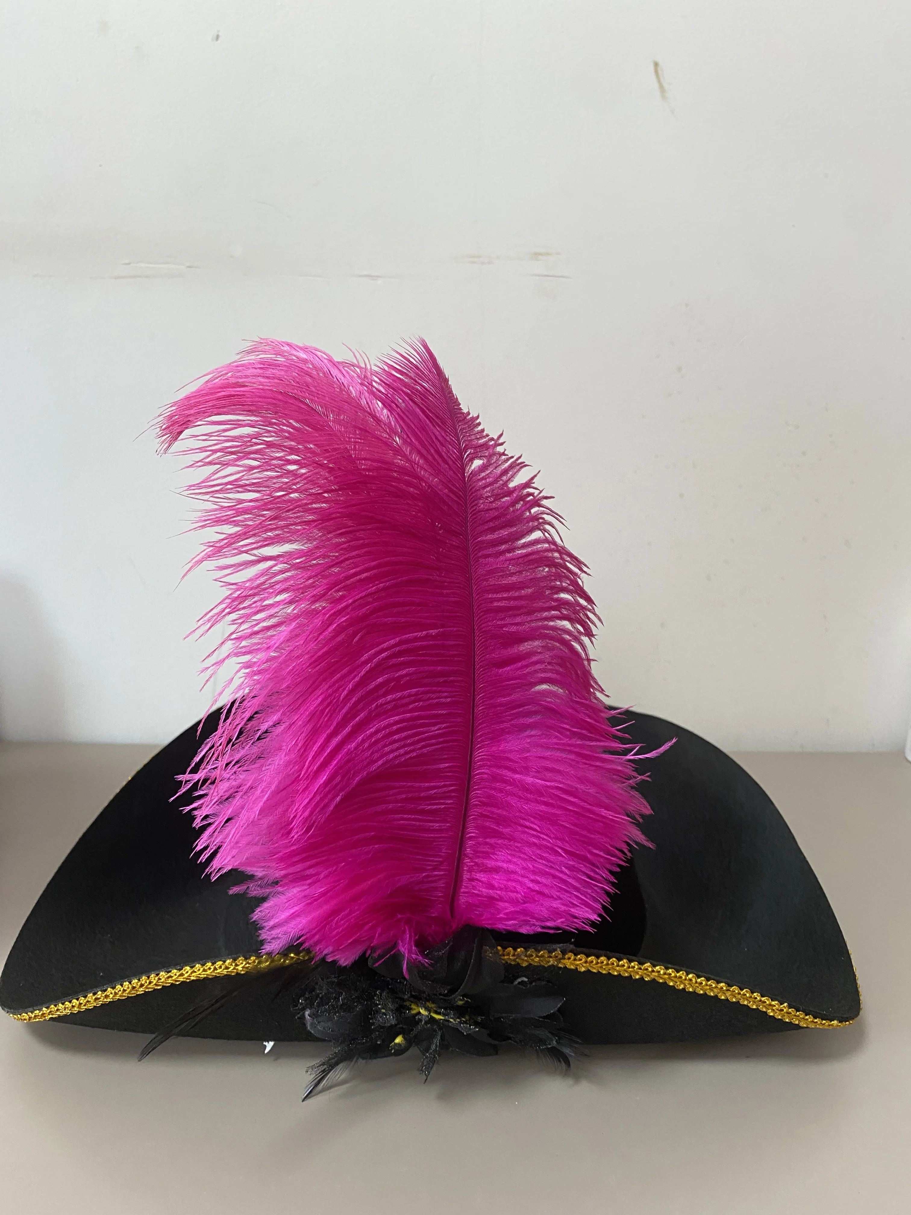 Pirate Captain Hat With Feather