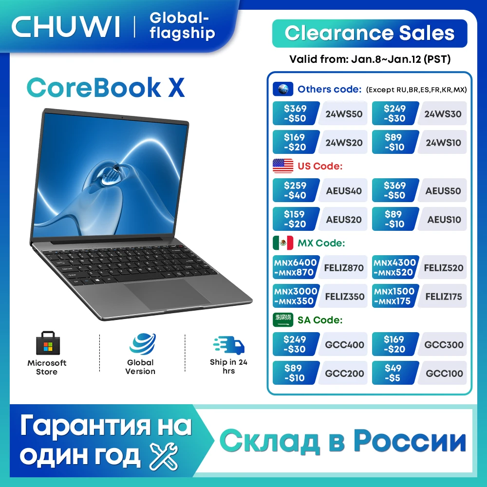 CHUWI-CoreBook-X-Gaming-Laptop-14-1-Intel-i3-1215U-FHD-IPS-Screen-16GB ...
