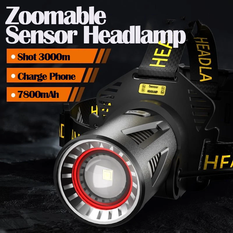 High-Power-50W-Long-Range-LED-Headlamp-7800mAh-18650-Rechargeable ...