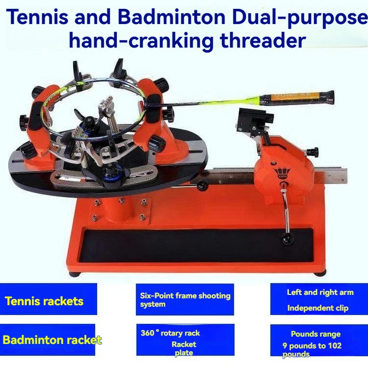 Badminton Tennis Racket Stringing Machine Desktop Manual Stringing with ...