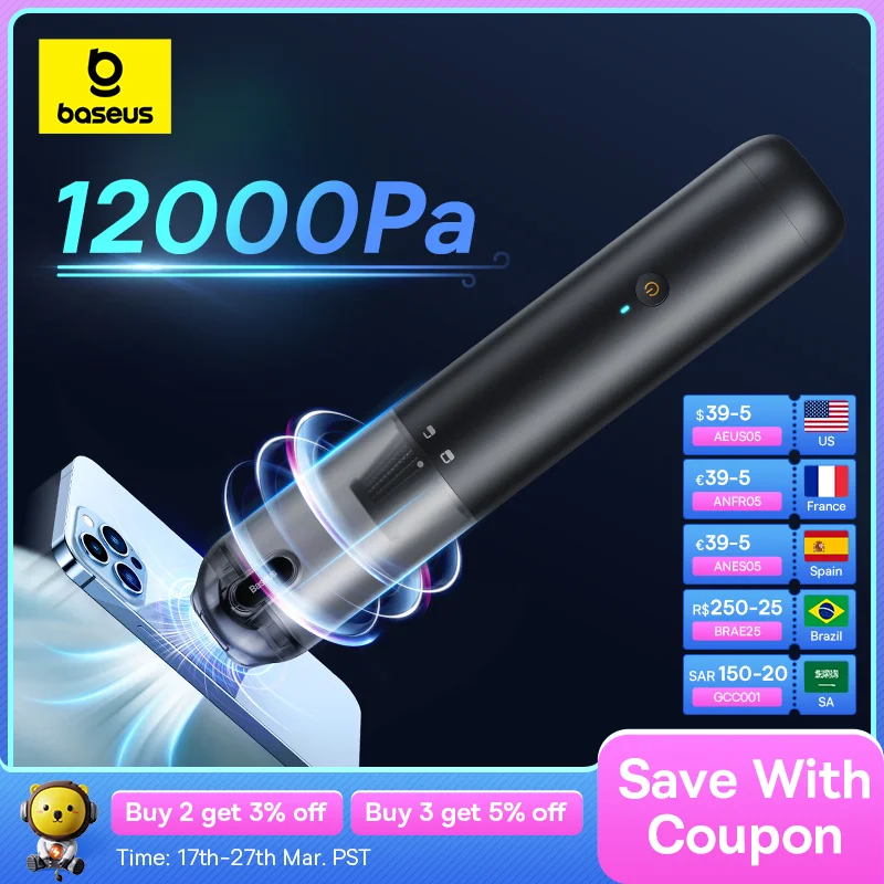 Baseus-4in1-12000Pa-Car-Vacuum-Cleaner-Air-Pump-Wireless-Vacuum-Cleaner-Mini-Portable-Powerful ...