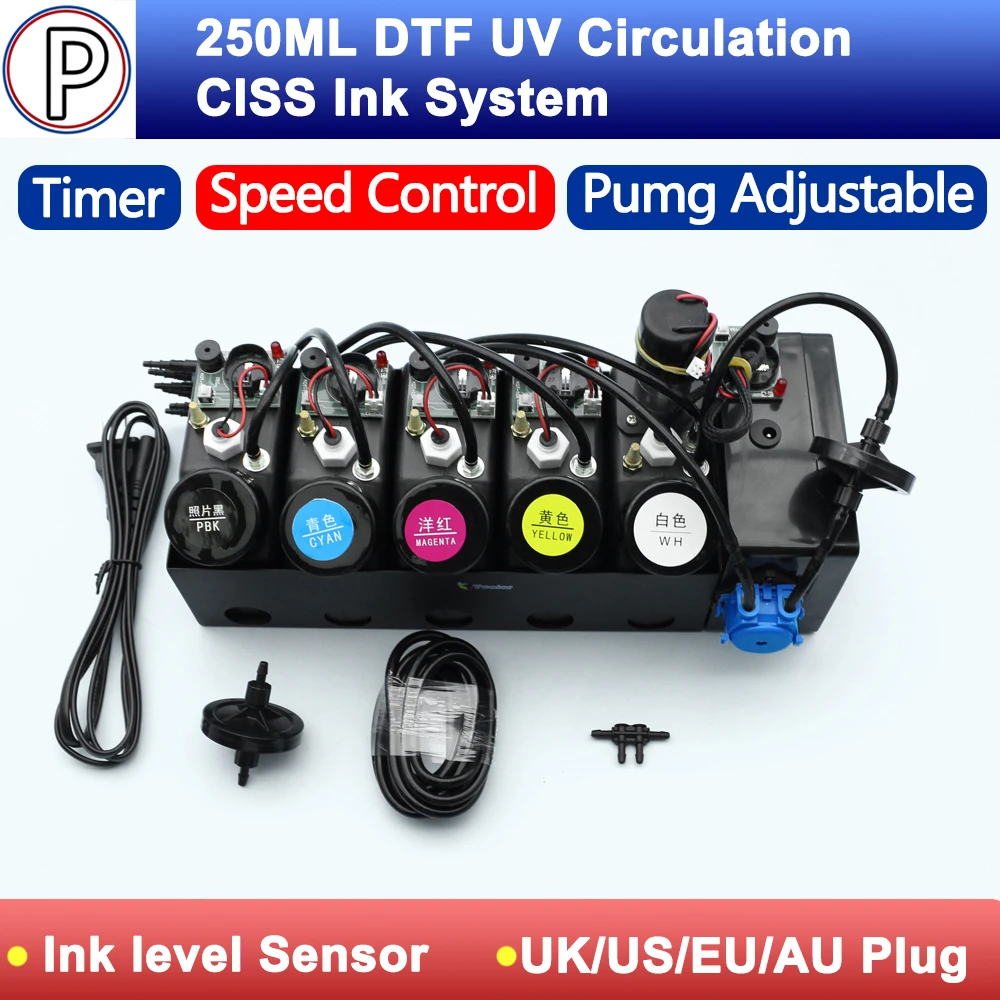 250ML UV CISS White Ink Circulation System For Printer Conversion DIY ...