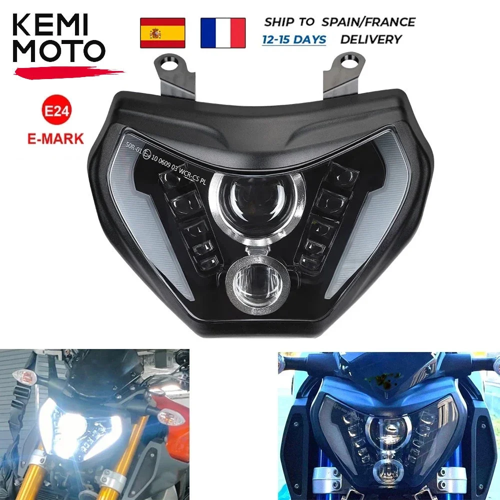 MT09 2014 2016 Phares LED E MARK Assemblage de phares de moto pour ...