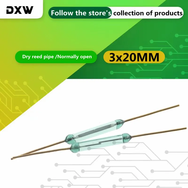 10pcs-Lot-3X20MM-Normally-Open-Reed-Switch-Dry-Reed-Tube-Magnetic ...