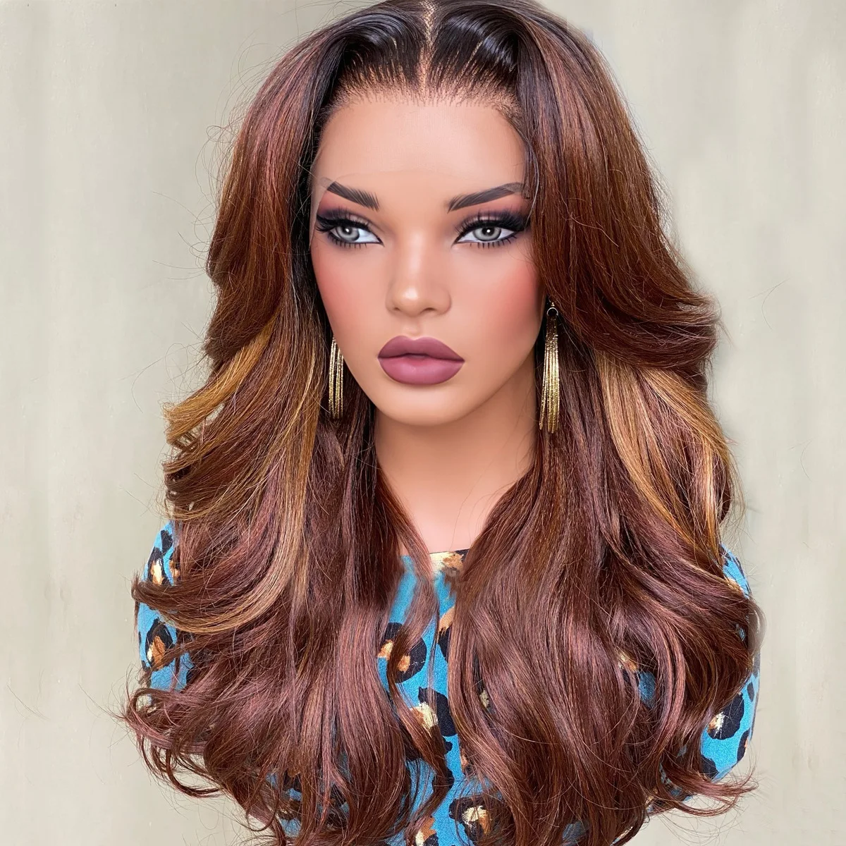 Female Mannequin Model Head with Double Shoulder, Wig, Accessories and ...