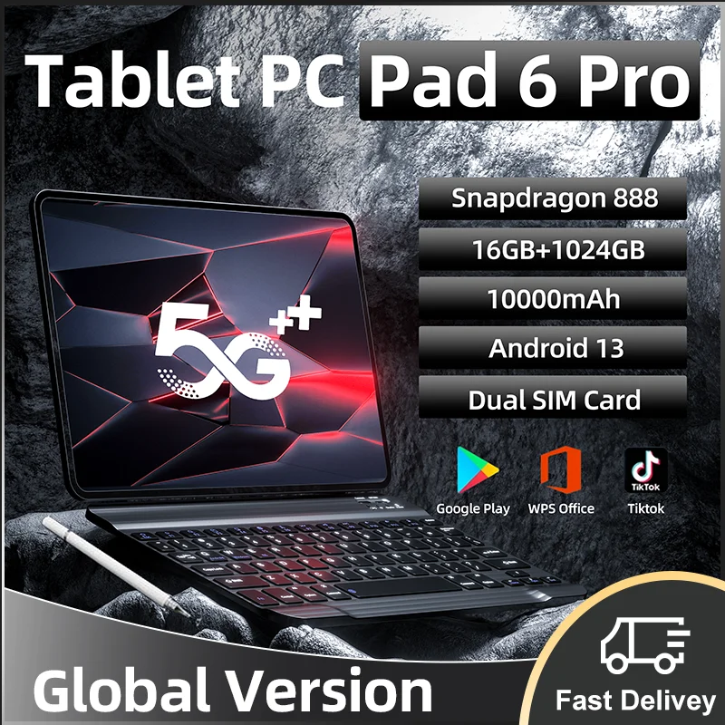 Tablet-Global-Vers-o-Pad-6-Pro-Android-13-Snapdragon-888-16GB-RAM-1TB ...