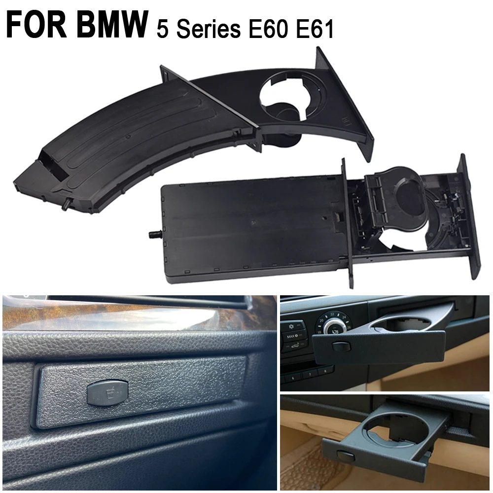 Car-Front-Water-Cup-Drink-Holder-For-BMW-5-Series-E60-E61-M5-525i-528i ...
