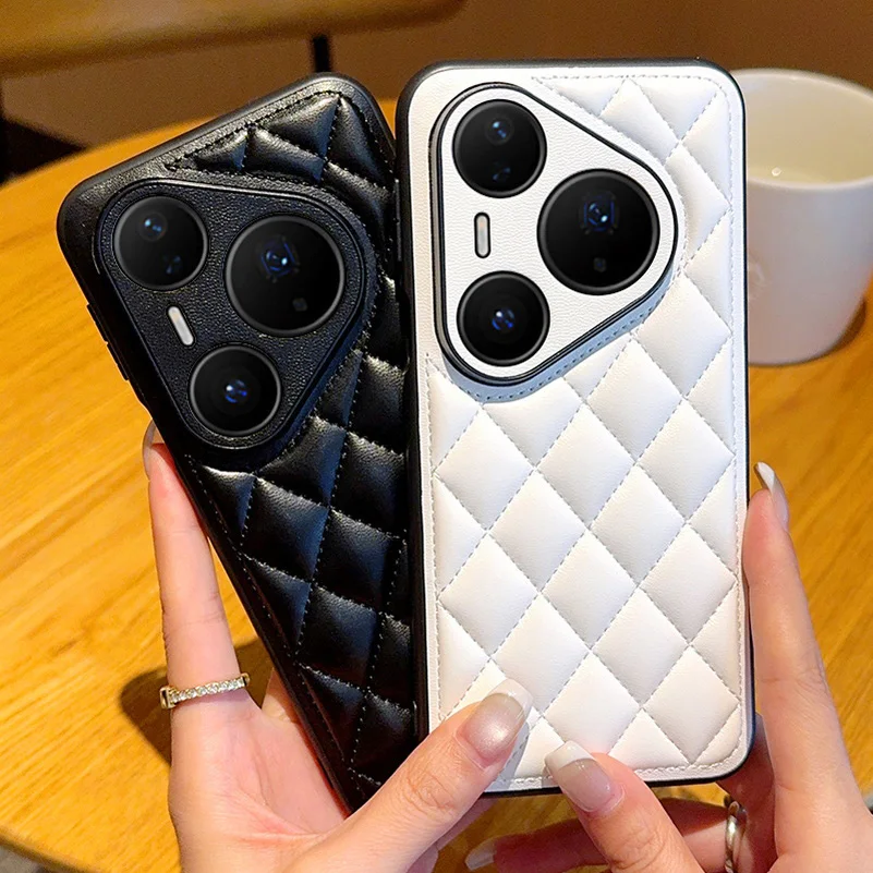 Three-Dimensional Puff Check Fragrance Style Leather Phone Case for ...